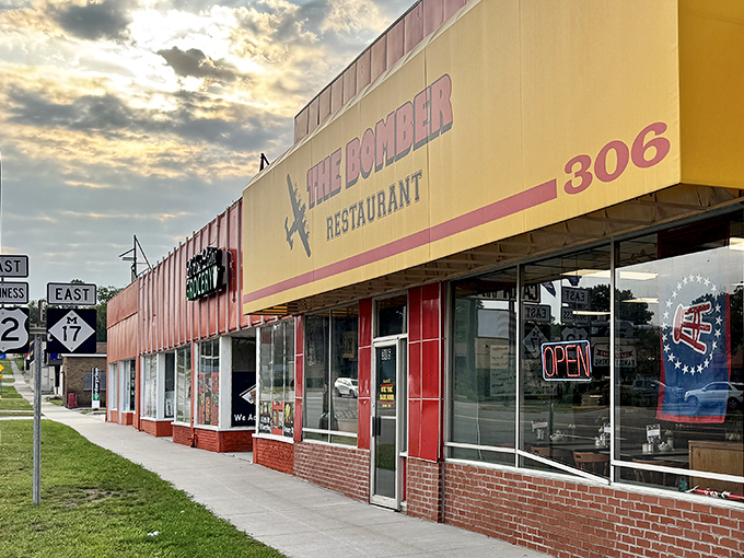 Step inside and you're transported to breakfast's golden age, complete with aviation dreams hanging overhead.