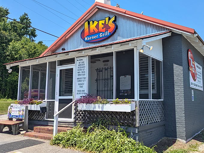 With its simple façade and classic charm, Ike’s Korner Grill stands as a reminder that small-town diners still serve big-time flavor.