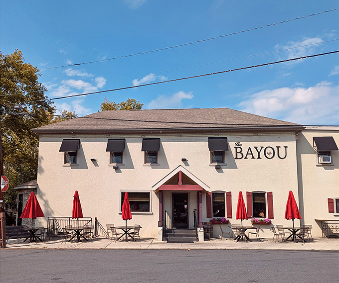 The Bayou's unassuming exterior hides culinary treasures within, like finding a jazz virtuoso playing in a small-town bar.