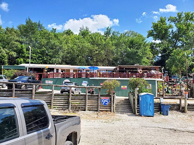 The unassuming green exterior of Tackle Box 2 hides culinary treasures within, like a fisherman's secret spot that's too good not to share.