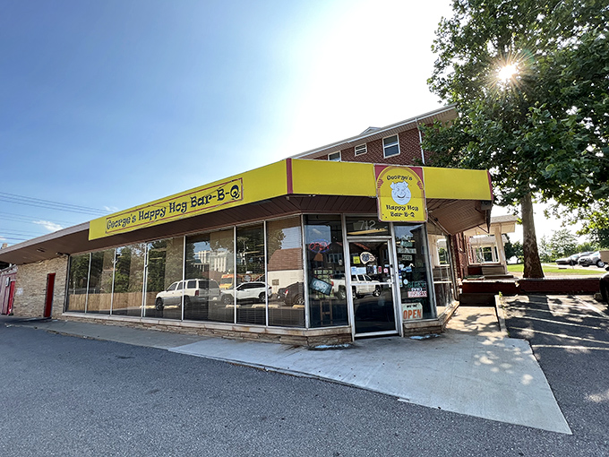 That bright yellow awning isn't just a beacon for hungry travelers&mdash;it's Oklahoma City's equivalent of finding the BBQ promised land.