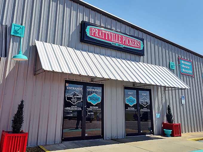 Double doors of destiny await, where "just browsing" becomes a four-hour commitment you didn't know you needed.