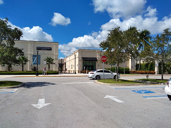 The Mediterranean-inspired architecture of Tanger Outlets houses luxury brands like TUMI and Nautica at prices that won't require a second mortgage.