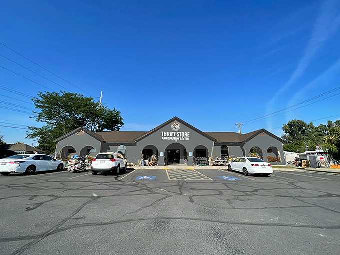 The unassuming exterior of St. Vincent de Paul Thrift Store in Meridian hides a treasure trove within. Like finding a five-star restaurant in a gas station!