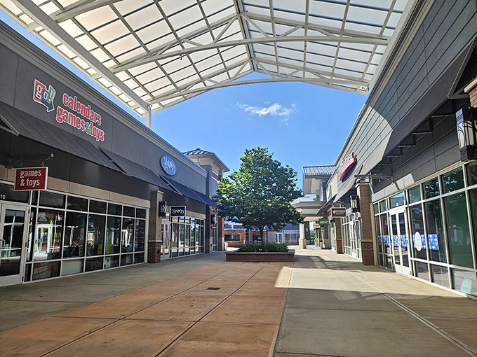 The retail promised land awaits at Tanger Outlets Columbus, where open-air shopping meets Ohio's big blue skies. Victoria's Secret beckons from across the courtyard.