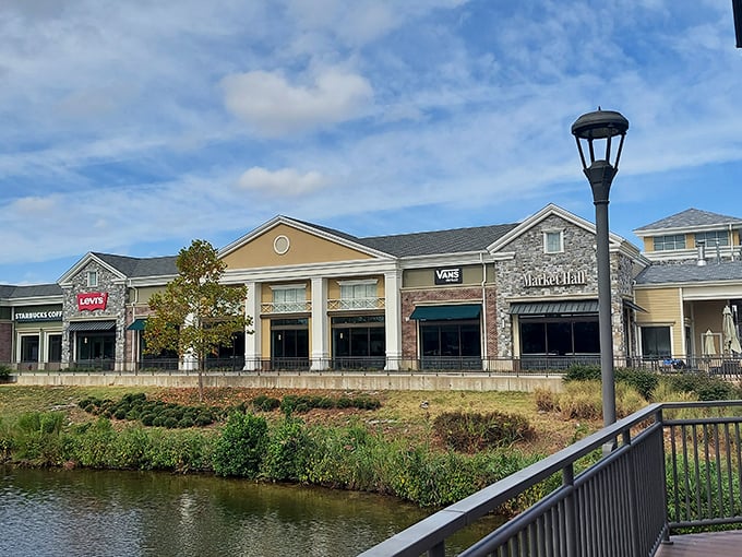 The architectural blend of coastal charm and retail paradise makes Norfolk Premium Outlets look more like a resort than a bargain hunter's playground.