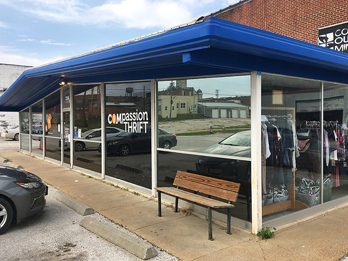 The unassuming blue awning of Compassion Thrift beckons bargain hunters like a siren call to sailors of savings. Downtown Bolivar's best-kept secret awaits.