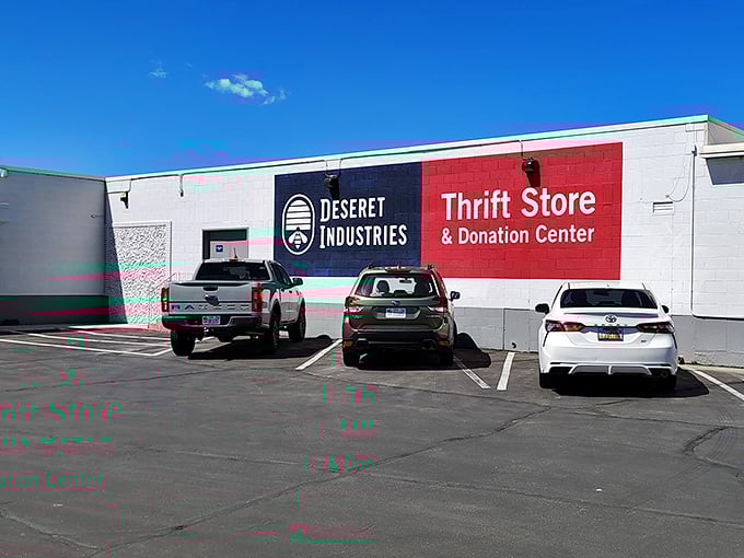 That bold red and blue signage welcomes bargain hunters like a beacon of hope for your wallet and your wardrobe.