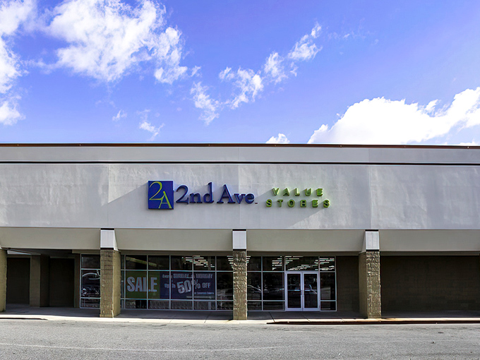 The unassuming exterior of 2nd Ave Thrift Superstore hides a treasure trove within, like finding a Michelin-starred restaurant in a strip mall.