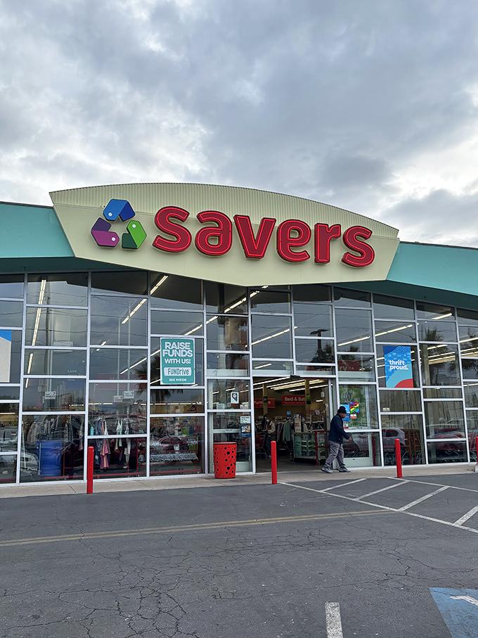 The bright Savers sign welcomes bargain hunters like a Vegas marquee promising jackpots, but these winnings come in the form of incredible deals.