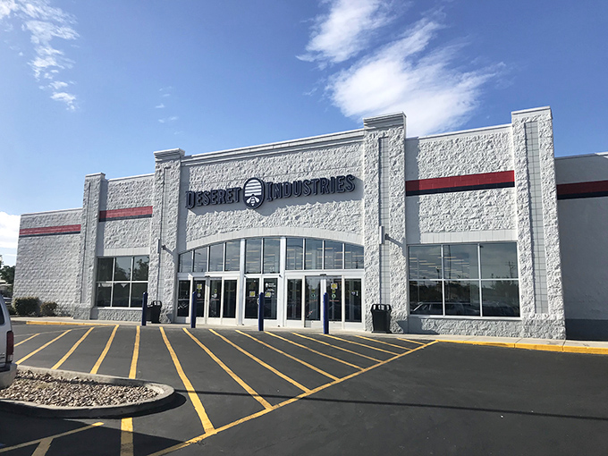 Another angle of the D.I.'s impressive façade—where Utah's most dedicated treasure hunters begin their quests for secondhand gold.