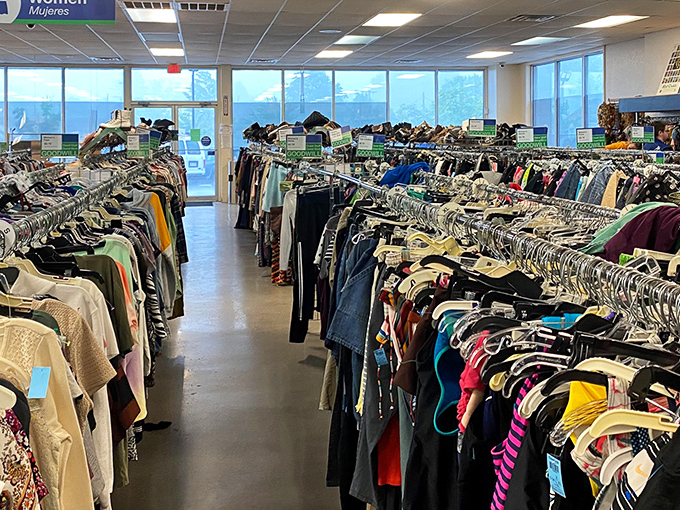 Where one person's "I don't need this anymore" becomes another's "I can't believe I found this!" The donation center fuels the thrifting cycle.