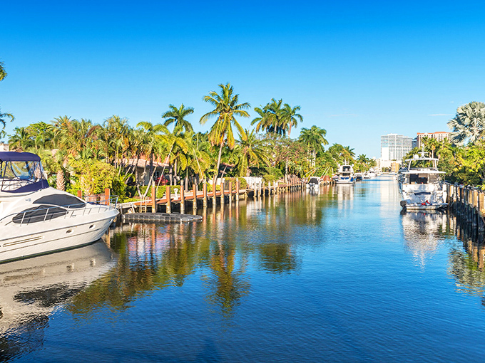 Venice's waterways offer a slice of paradise where palm trees sway and boats gently bob, creating Florida's answer to its Italian namesake.