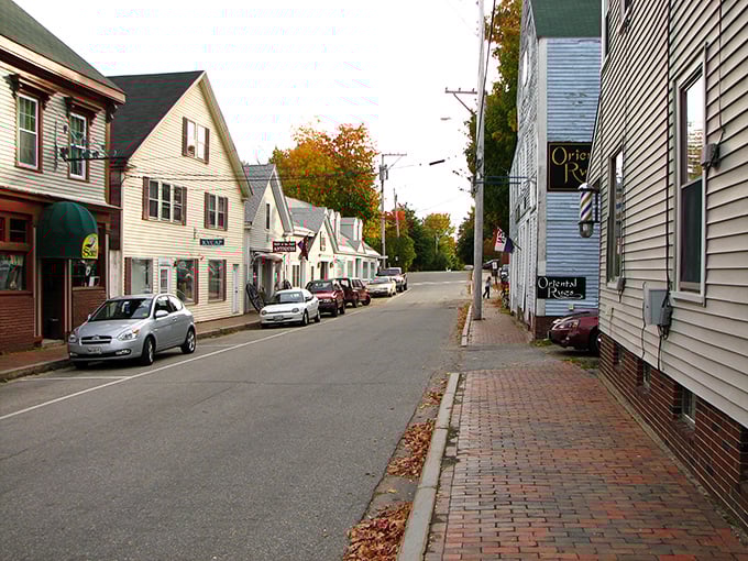 Main Street Wiscasset captures that quintessential New England charm with its perfectly preserved historic buildings and brick sidewalks. Small-town America at its most photogenic.