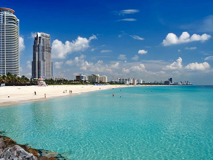 Turquoise waters so clear you can count the grains of sand beneath them &ndash; this isn't a Caribbean postcard, it's just Tuesday in Key Biscayne.