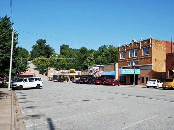 Downtown Harrison offers that perfect small-town charm where parking spots are plentiful and nobody's in a hurry to take yours.