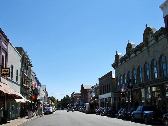 Davis Street stretches before you like a movie set where Norman Rockwell and Frank Capra might bump into each other for coffee.