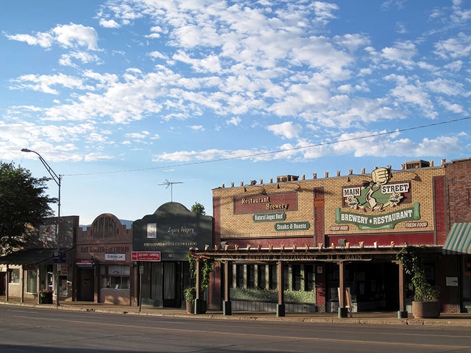 This main Street looks like someone applied the world's most flattering Instagram filter to reality itself.