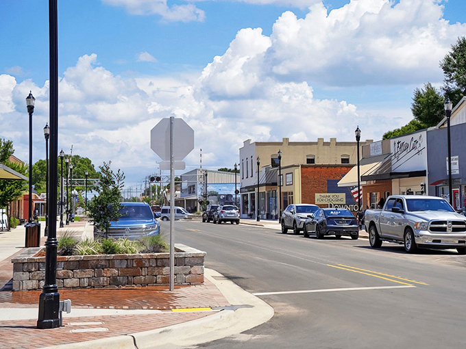 Downtown Crestview offers that perfect small-town main street vibe – where parking spots are plentiful and nobody's in a hurry to take yours.