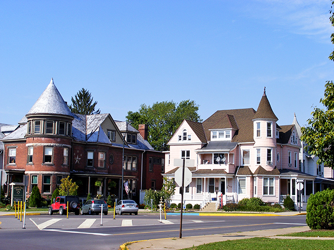 Victorian charm on full display! These historic homes with their distinctive turrets and wrap-around porches represent Sunbury's architectural treasures&mdash;and remarkable real estate values.
