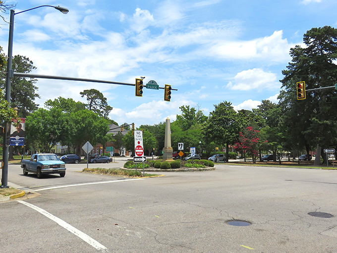 Aiken's wide boulevards and tree-lined streets create a small-town atmosphere where traffic lights seem more like friendly suggestions than urban necessities.