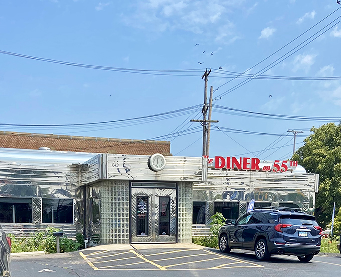 The classic clock above the entrance isn't just keeping time; it's preserving an era when meals weren't rushed and seconds were always offered.