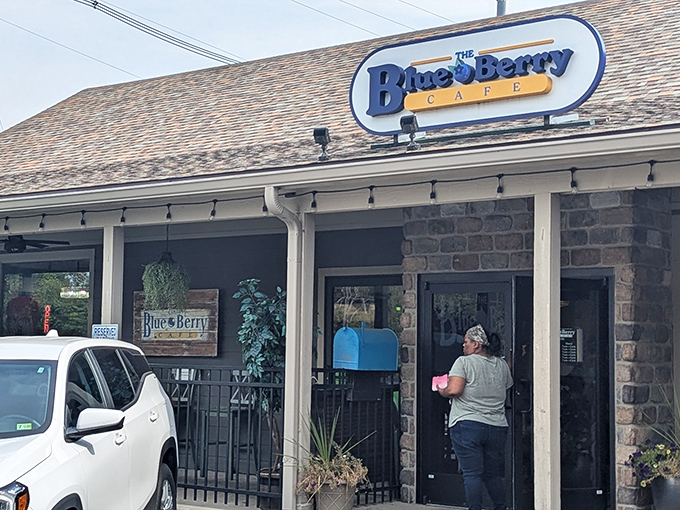 The unassuming exterior of The Blue Berry Caf&eacute; hides a breakfast paradise that's worth setting your alarm for, even on weekends.