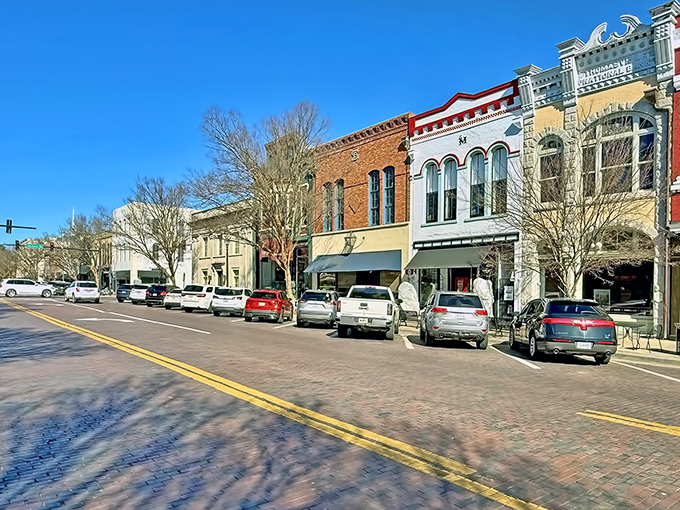 Broad Street's colorful storefronts invite you to stroll at a pace that would make a sundial seem hurried. Time travel never looked so charming.