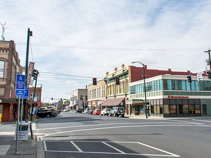 Downtown Pendleton stretches before you like a Western movie set with modern amenities &ndash; where historic brick buildings meet small-town charm under that big Oregon sky.