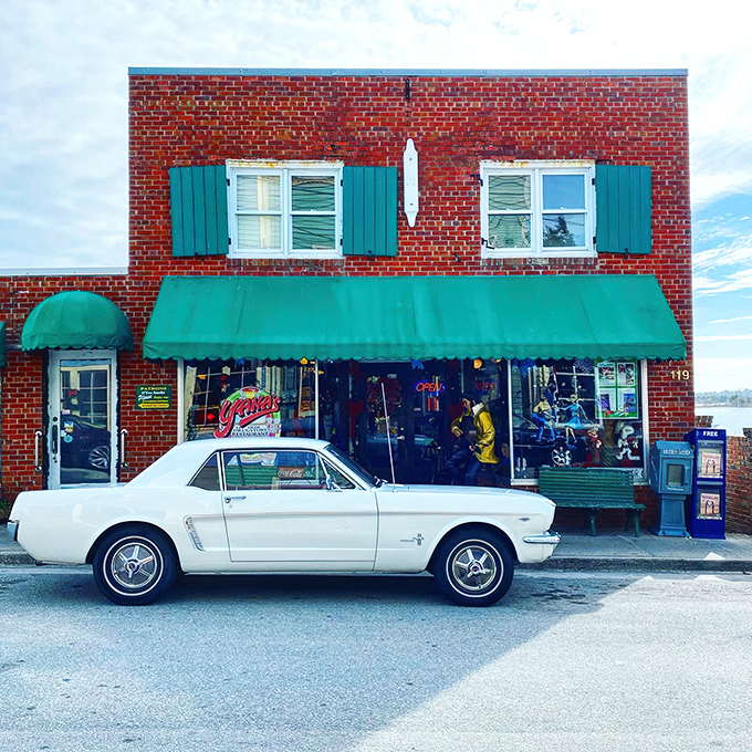 That classic Mustang knows exactly where to park for breakfast greatness &ndash; right outside Yana's charming brick facade.