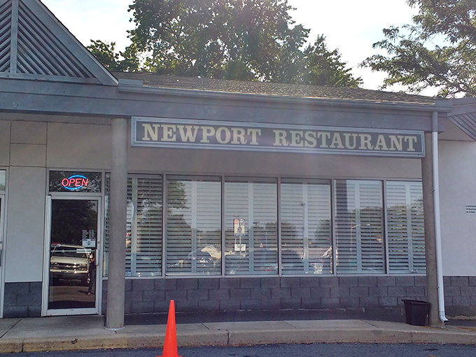 Like finding an old friend in a new neighborhood, Newport Restaurant's simple sign and welcoming entrance promise comfort without pretension.