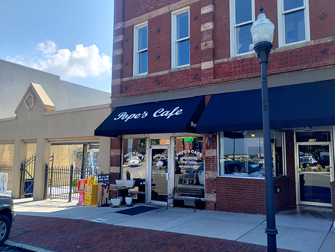 Nestled on Shelbyville's town square, Pope's Cafe's classic brick facade has welcomed hungry Tennesseans through its doors for generations of memorable meals.