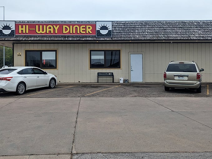 That iconic Hi-Way Diner sign promises what every road-weary traveler needs: food available 24/7, because hunger doesn't keep regular business hours.