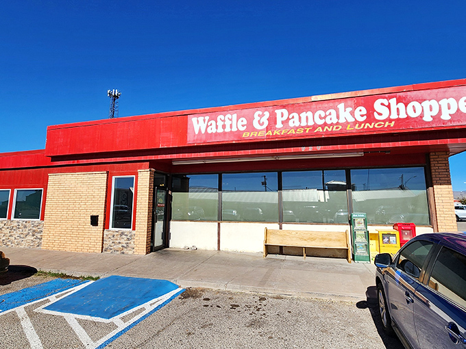 That bright red exterior isn't just asking for your attention &ndash; it's demanding it with the confidence of legendary biscuits.