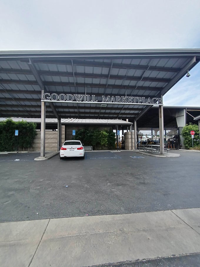 The unassuming entrance to treasure-hunting paradise. Like a portal to another dimension where yesterday's castoffs become tomorrow's conversation pieces.