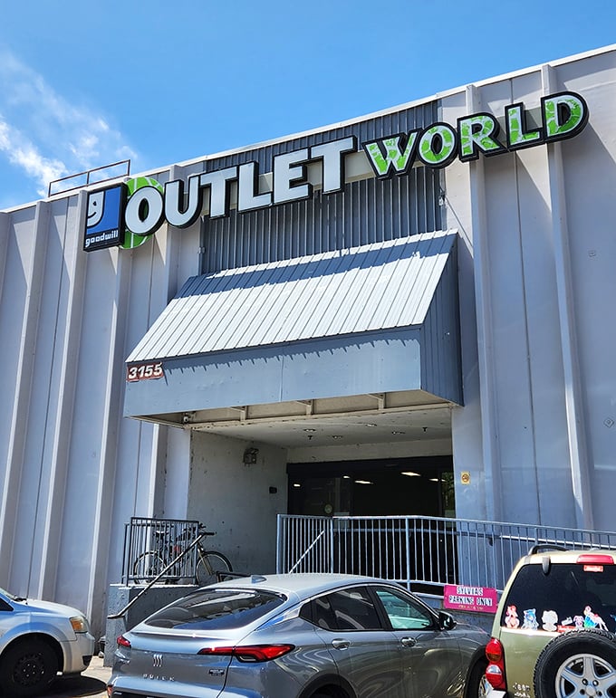 The plain exterior of Goodwill Outlet World gives little away, but step inside and you&rsquo;ll find a bargain hunter&rsquo;s paradise where hidden treasures await at every turn.