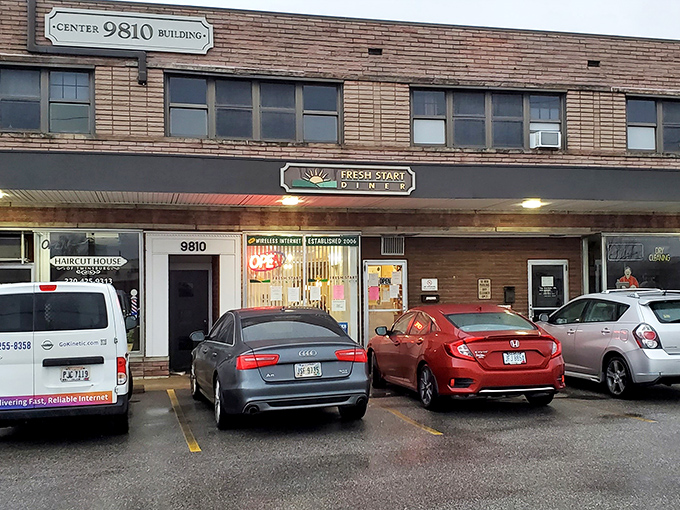 The unassuming brick exterior of Fresh Start Diner proves once again that culinary treasures often hide in plain sight.