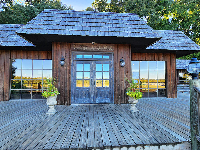 The wooden shingled roof and rustic charm of Hagy's exterior isn't putting on airs—it's promising authentic Tennessee dining that delivers on flavor without the fuss.