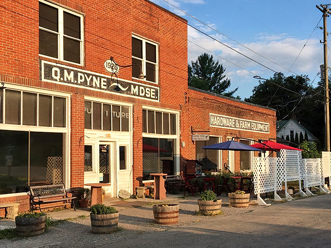 Another angle reveals the building's humble charm &ndash; who knew Virginia's best-kept ribeye secret lived here?