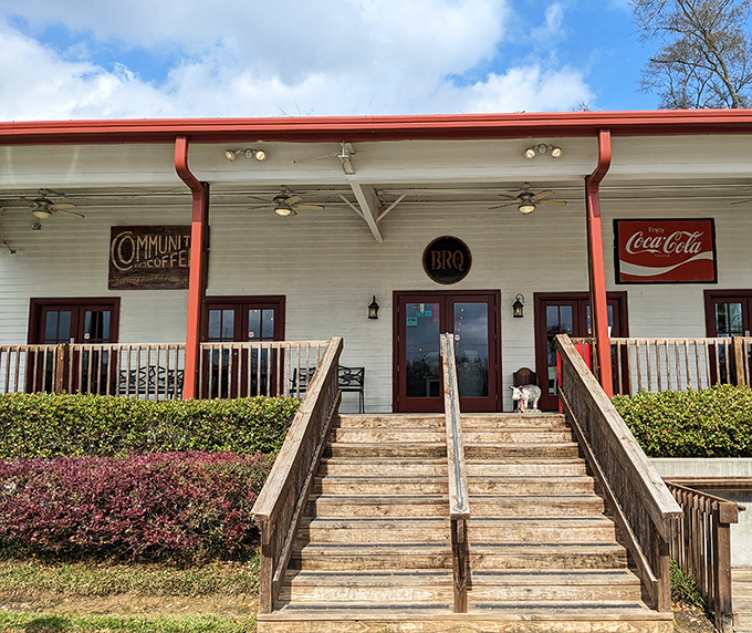 That charming porch invites you in like a Southern grandma who won't take no for an answer.