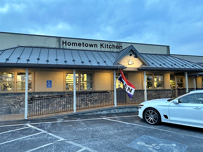 The unassuming exterior of Hometown Kitchen stands like a beacon of comfort food promise in Quarryville, where locals know true culinary treasures don't need flashy signage.