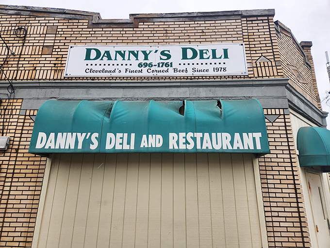 The unassuming brick exterior of Danny's Deli is like finding a rare vinyl record in a discount bin—modest packaging, priceless contents inside.