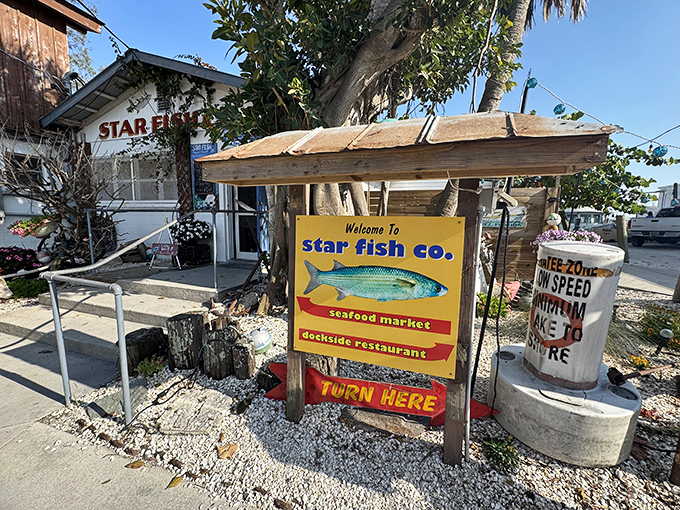 One look at the bright Star Fish Company sign, and you know what&rsquo;s coming&mdash;fresh Florida seafood, dockside views, and zero pretension.