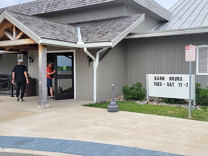 The unassuming exterior of The Barn Restaurant belies the culinary treasures within. Like finding a diamond in Ohio's farmland rough.