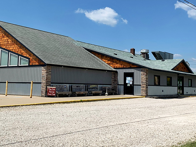 Gravel parking lot, cedar shake siding, and zero pretension – Bill's Steak House is the definition of "don't judge a book by its cover."