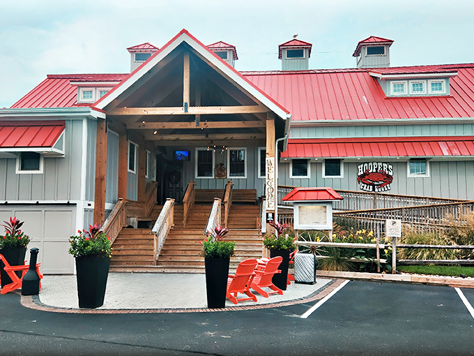 Hooper's welcoming facade combines coastal charm with the architectural equivalent of "roll up your sleeves, things are about to get deliciously messy."