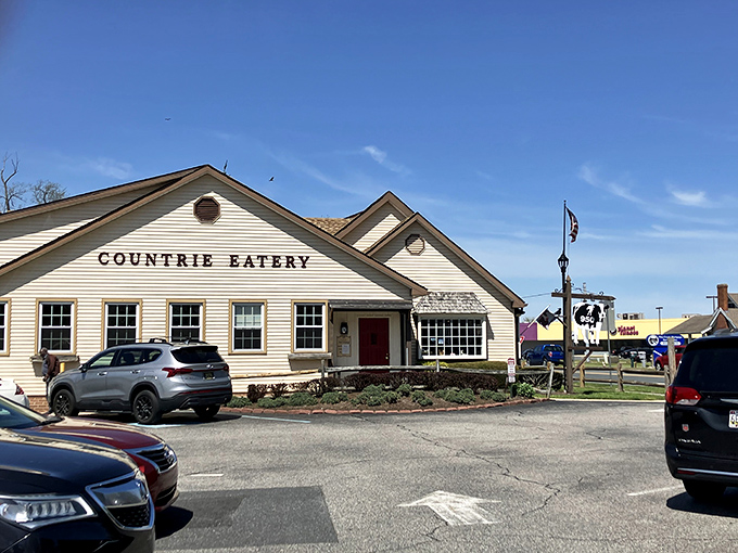 The unassuming exterior of The Countrie Eatery stands like a culinary lighthouse in Dover, promising homestyle comfort without an ounce of pretension.