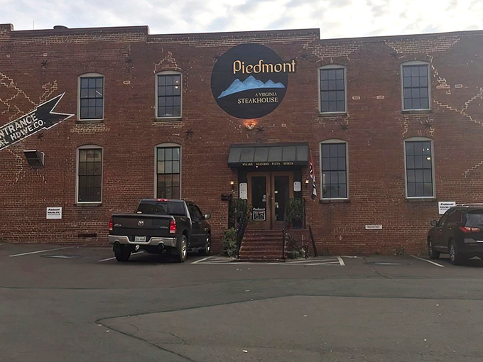 The unassuming brick fortress of flavor that is Piedmont Steakhouse stands proudly in downtown Culpeper, its humble exterior hiding culinary treasures within.