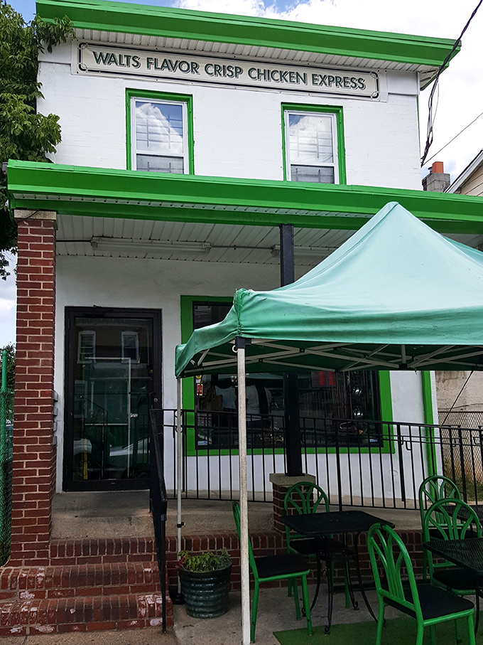 The unassuming storefront with its signature green trim promises more than meets the eye. Culinary treasures often hide in the most modest packages.