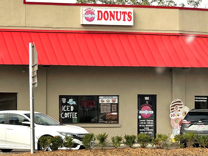 The unassuming storefront with its bright red awning is like a secret handshake among Tampa donut aficionados &ndash; you either know or you don't.